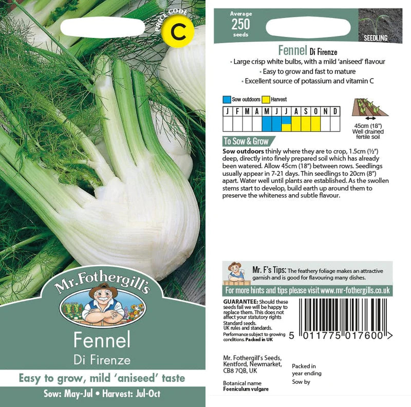 Fennel di Firenze Seeds – O'Tooles Tools