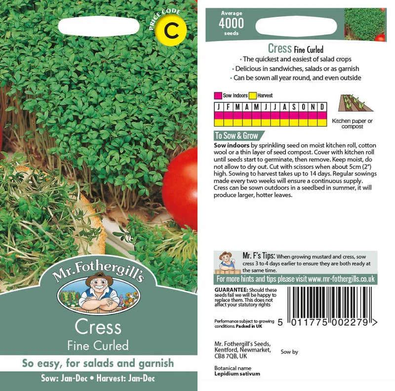 Cress Fine Curled – O'Tooles Tools