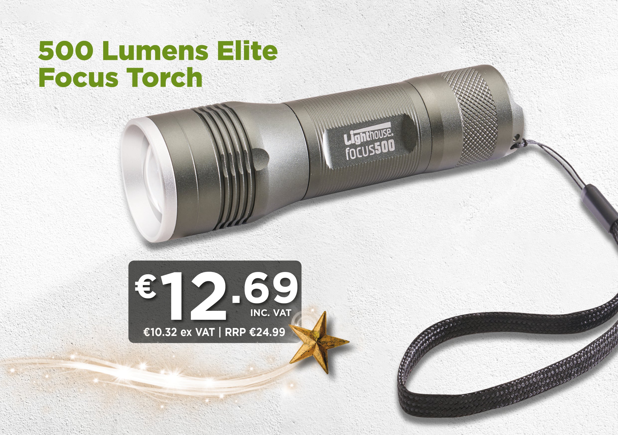Elite Focus Torch 500 Lumen – O'Tooles Tools