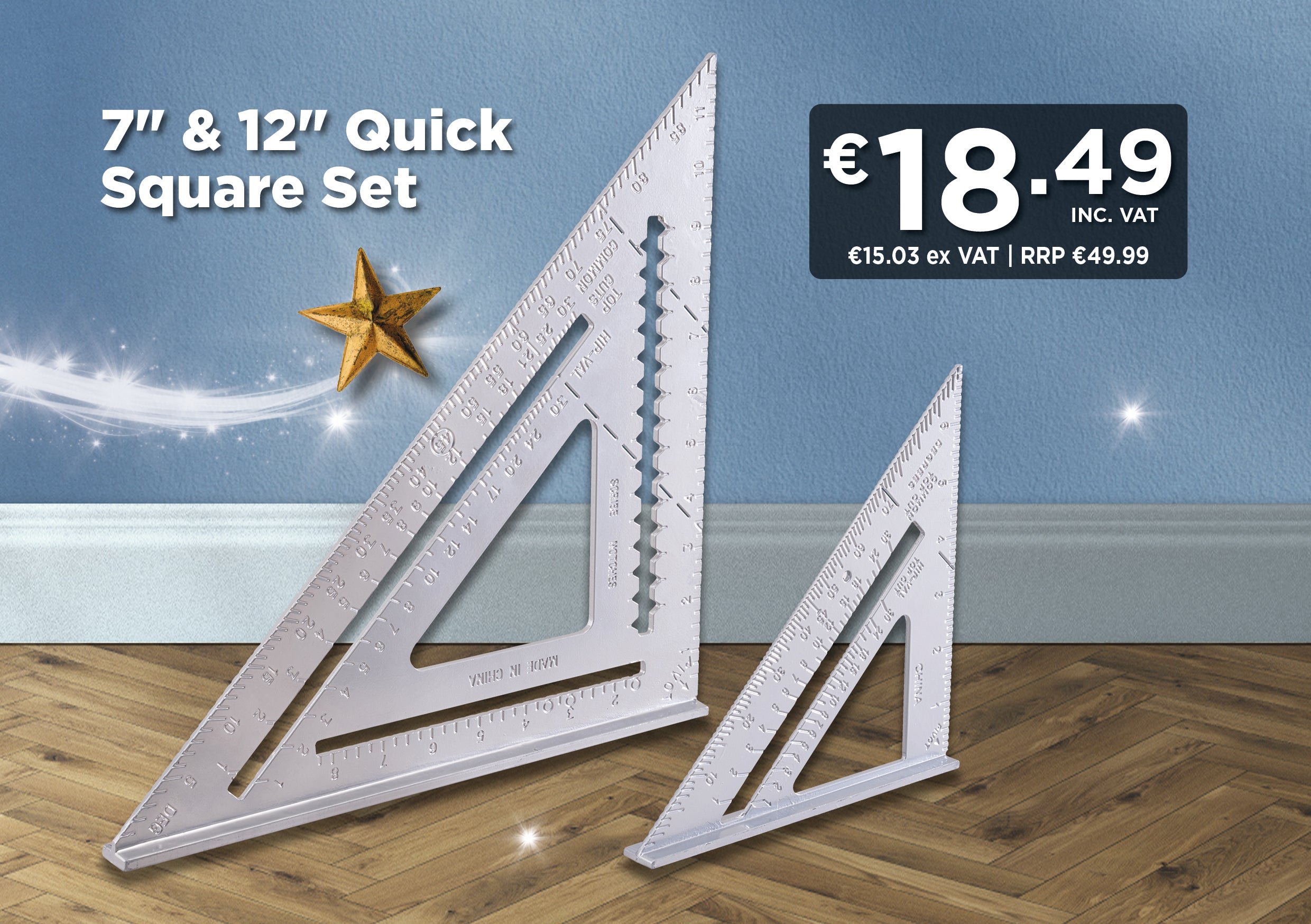 Faithfull 7 Inch 12 Inch Quick & Easy Aluminium Roofing Squares – O ...