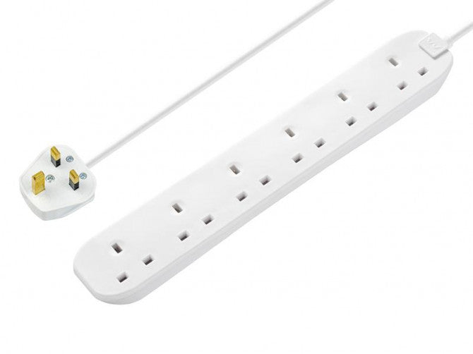 2M Extension lead 6 way – O'Tooles Tools